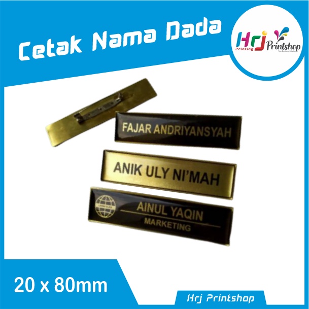 Jual Cetak Name Tag Nama Dada PNS Kuningan | Shopee Indonesia