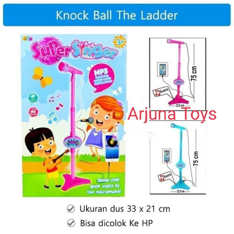 Jual Microphone Anak Super Singer MP3 Karaoke - Kado Mainan Anak ...
