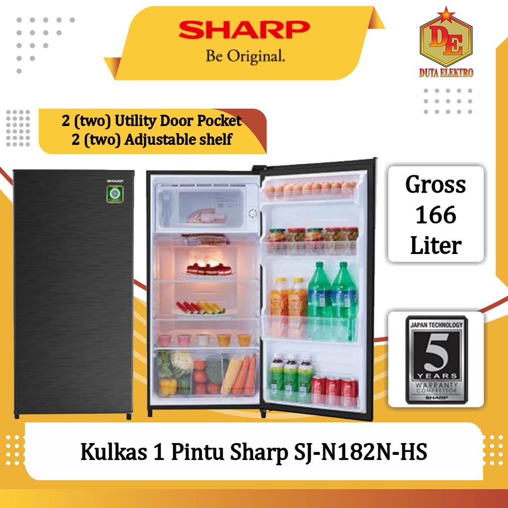 Jual Kulkas 1 Pintu Sharp SJN 182 NHS | Shopee Indonesia