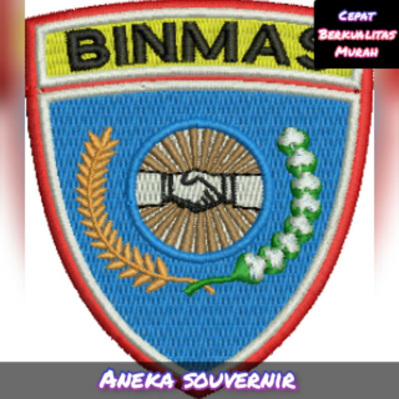 Jual EMBLEM PATCH/ LOGO BINMAS / ATRIBUT/LOGO FULL BORDIR. | Shopee ...