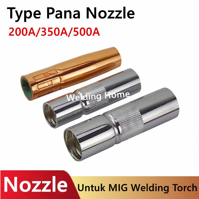 Jual 5pcs Tipe Panasonic 200A 350A 500A Nozzle Nossel Nozel MIG Co2 Las ...