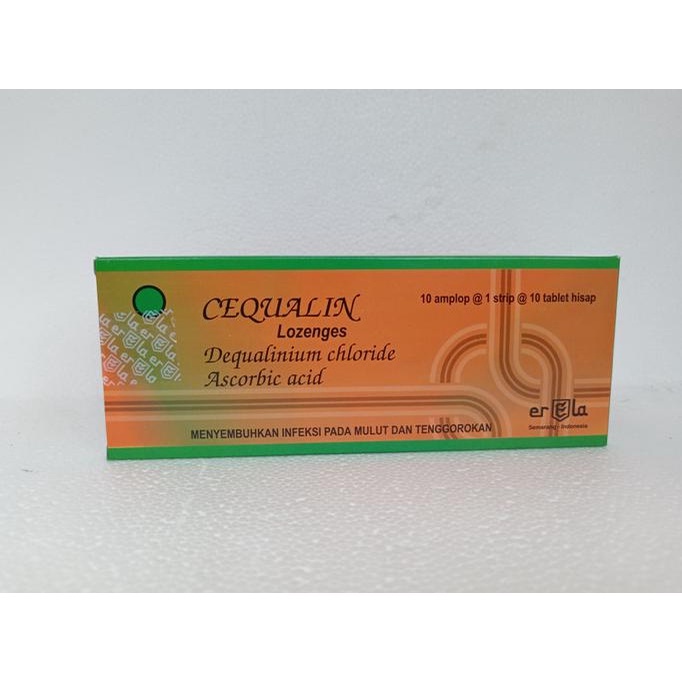 Jual CEQUALIN LOZENGES BOX ISI 100 TABLET HISAP | Shopee Indonesia