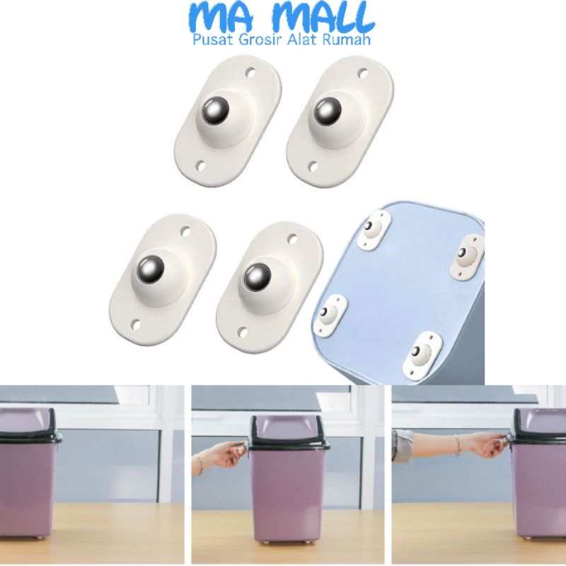 Jual Roda Tempel Mini Bola Besi A34 Roda Tempel Tong Sampah Serba Guna ...