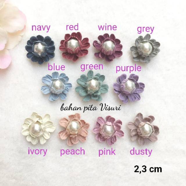 Jual Bunga Suede Jari Mutiara Kecil | Shopee Indonesia