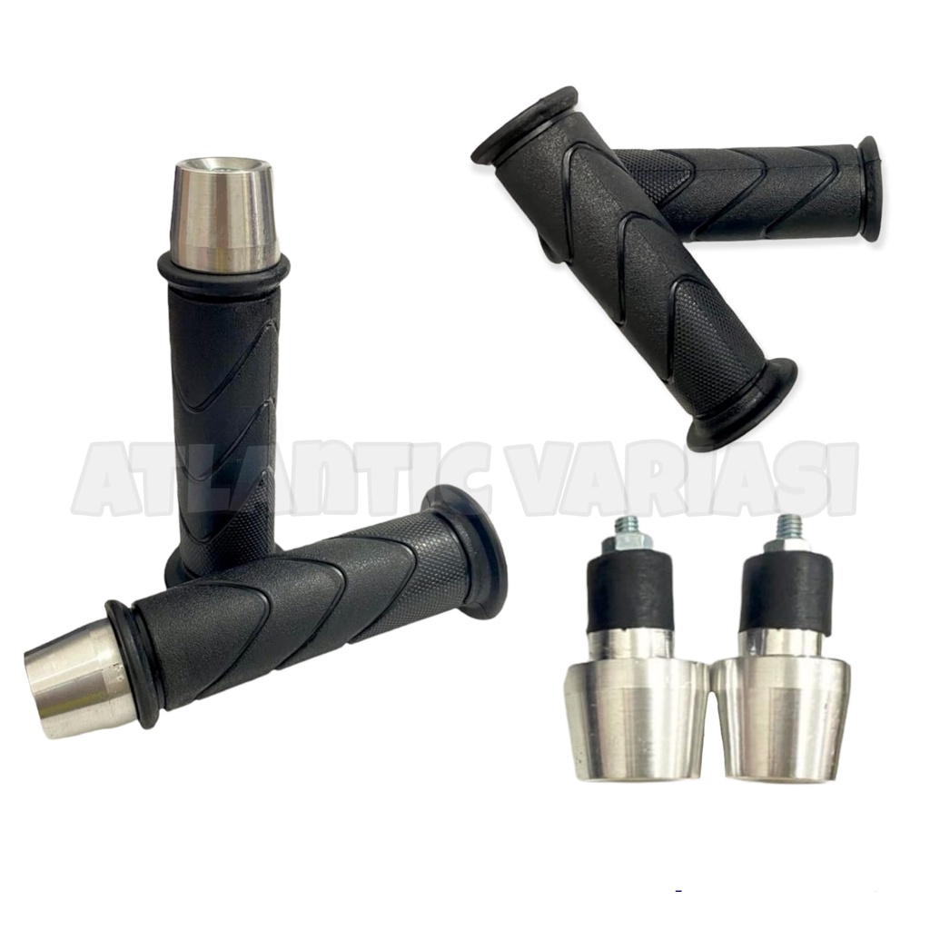 Jual PAKET HANDGRIP HONDA STANDAR HITAM GRIP HONDA SET UNIVERSAL + JALU ...