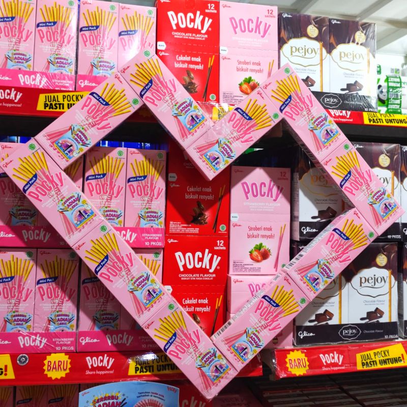 Jual KEMASAN BARU!! POCKY MINI 22 gr .Chocolate & Strawberry. | Shopee ...