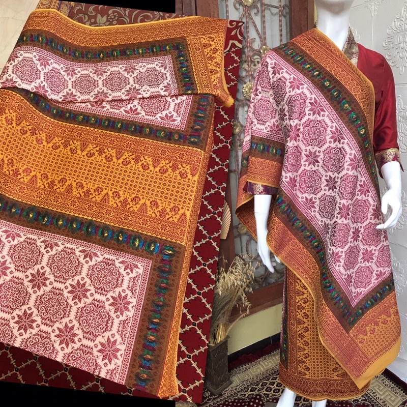 Jual Songket Tembaga Limar 3 Negeri ORI / Songket Tenun Palembang Asli ...