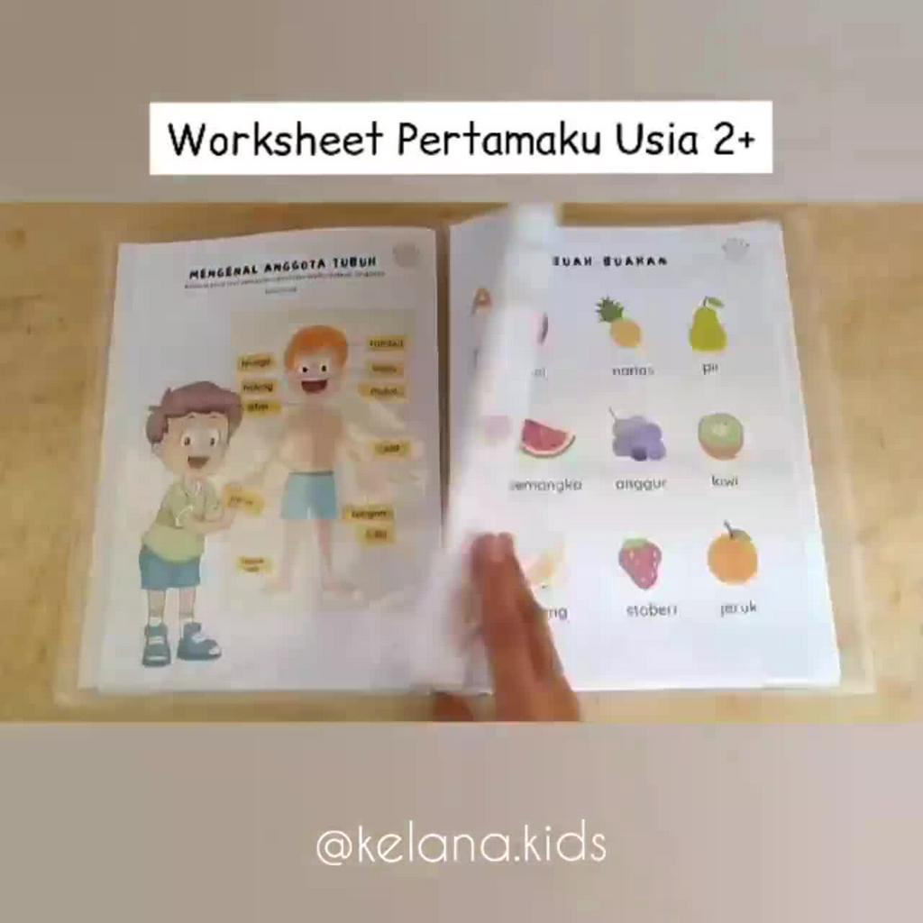 Jual Worksheet Pertamaku Untuk Anak 2 Tahun Pra TK PAUD 55 Printable ...