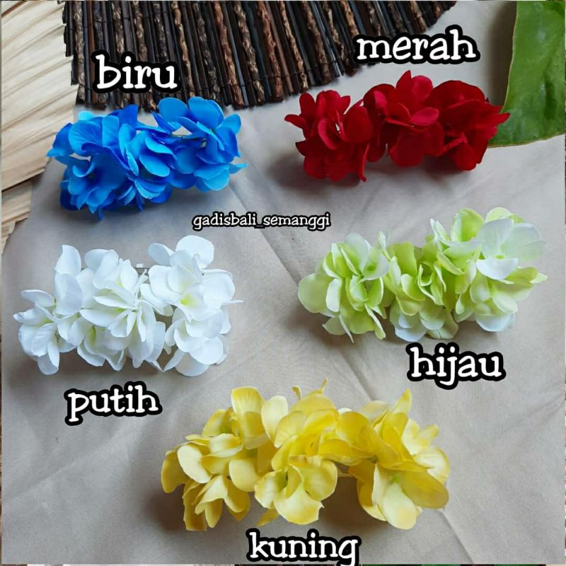 Jual semanggi bali/ semanggi kain / bunga hair do / bunga hydra ...