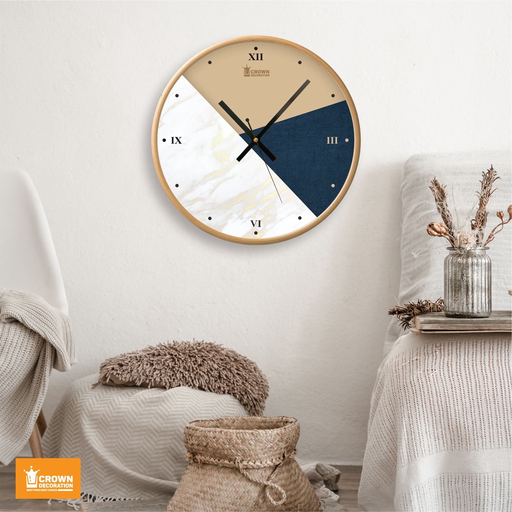 Jual Aesthetic Jam Dinding Besar 30cm - Jam Dinding Tempel - Minimalis ...