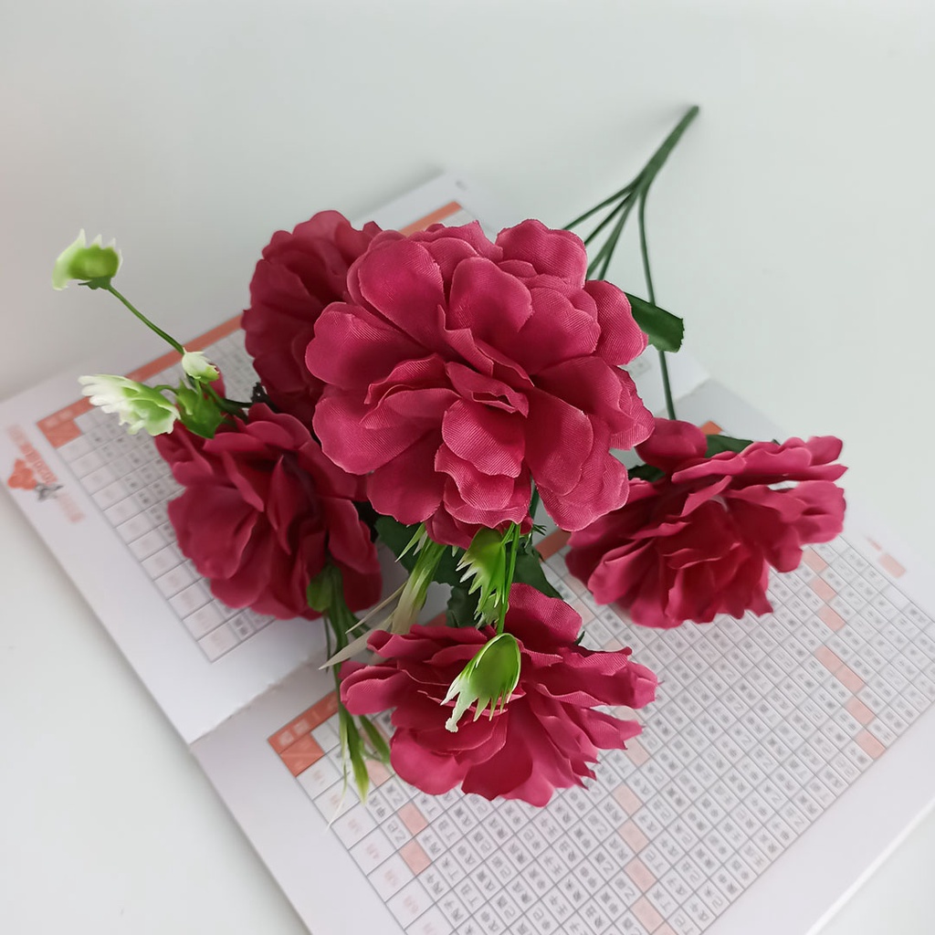 Jual Bunga Anyelir Carnation SJ Imitasi 1Tangkai Cabang 5 Artificial ...
