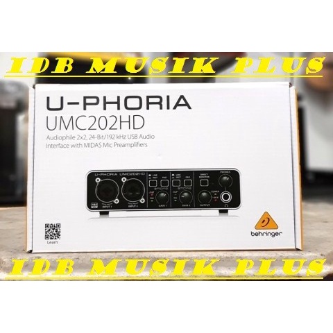 Jual Soundcard BEHRINGER UMC202HD / UMC 202HD / UMC 202 HD ORIGINAL ...