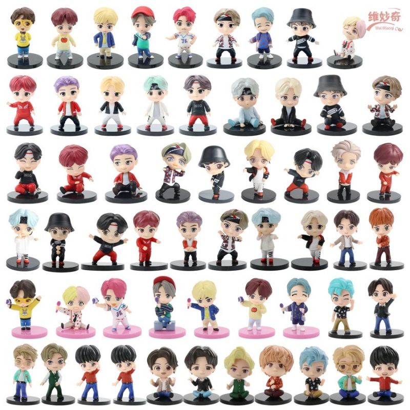 Jual mini figure BTS / BT21, mainan figure | Shopee Indonesia