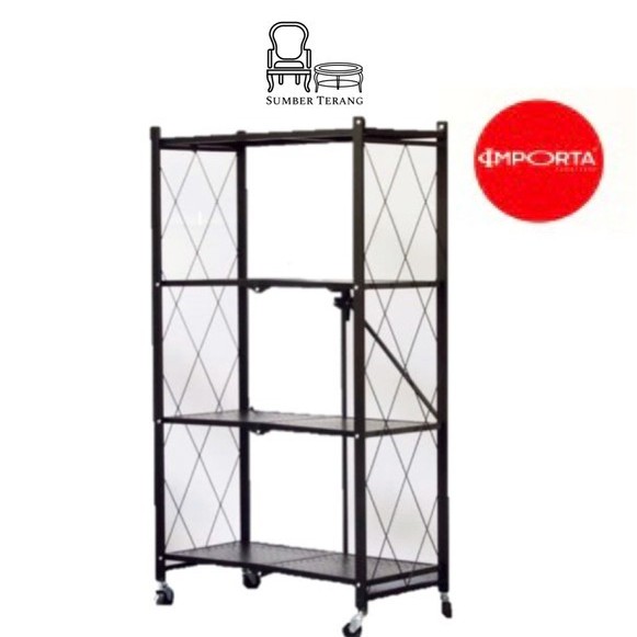 Jual Rak Besi Lipat Portable Importa / Rak Lipat Serbaguna Beroda/Rak ...