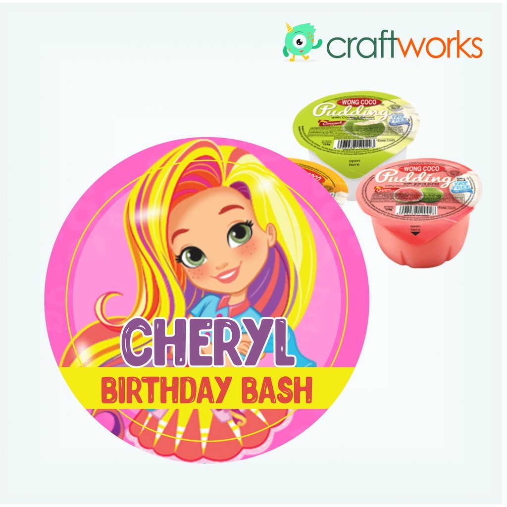 Jual LABEL STICKER PUDDING - CUSTOM | Shopee Indonesia