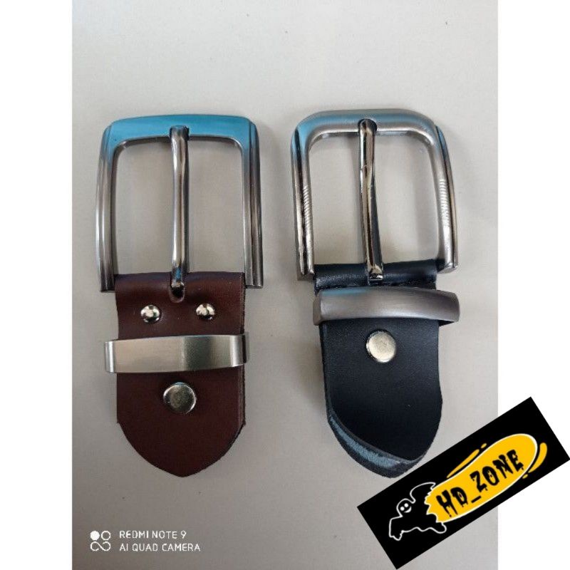 Jual Gesper kepala sabuk kepala ikat pinggang lebar 4cm Kulit Sapi Asli ...