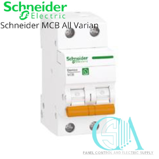 Jual SCHNEIDER NEW JUN2020 MCB DOMAE 6KA 2P 20A DOMF01220 Mini Circuit Breaker Listrik Standar ...