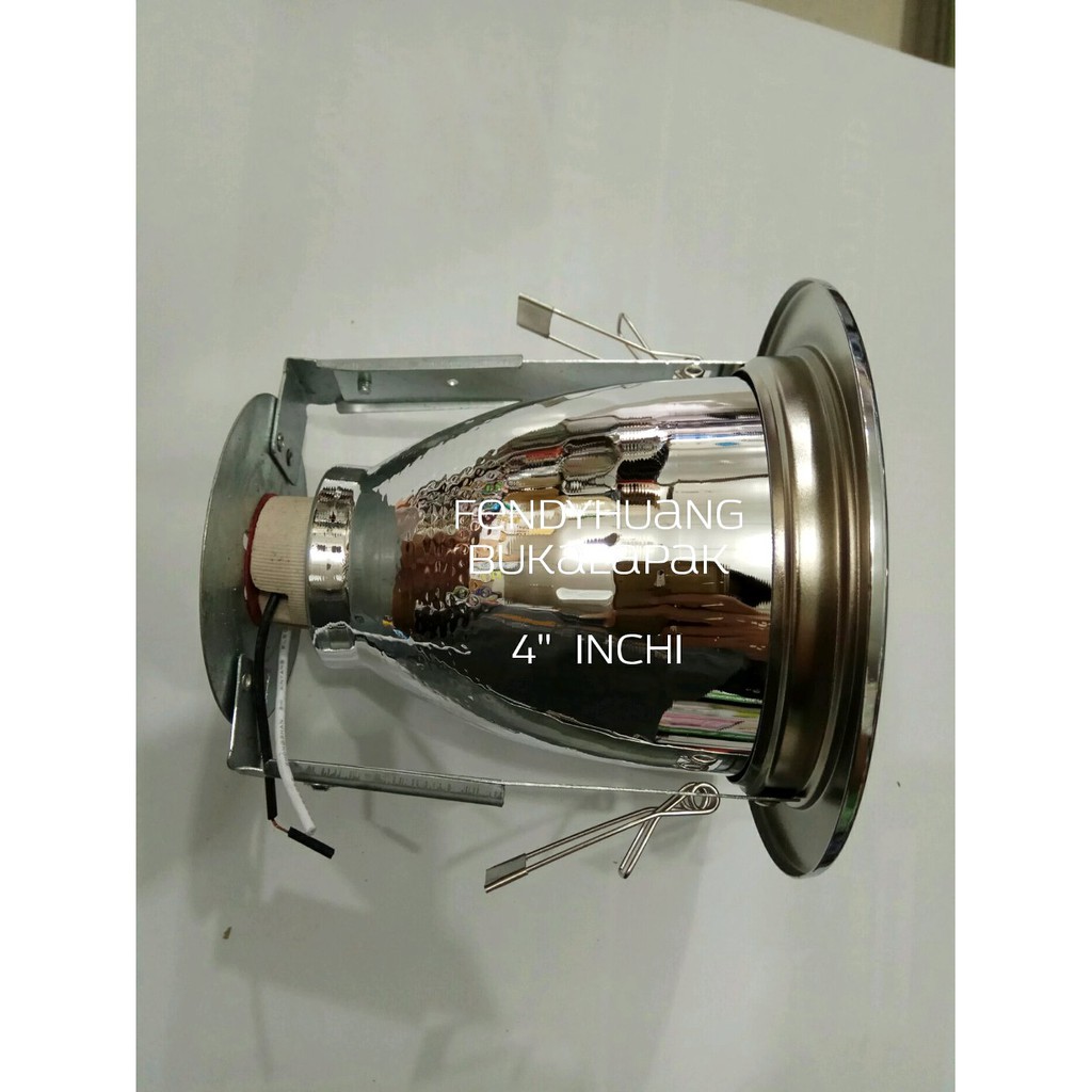 Jual Dijual Kap Fitting Tempat Lampu Plafon Downlight 4 inch inci ...