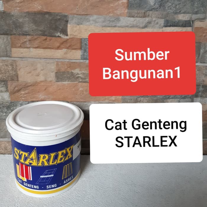 Jual Starlex cat genteng mengkilap cat trotoar tembok lapangan kolam ...