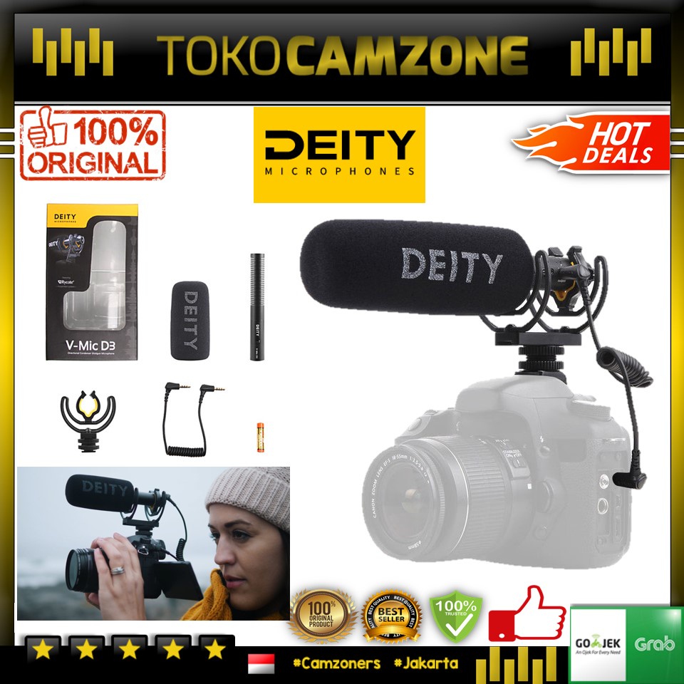 Jual Deity Microphones V-MIC D3 Camera-Mount Shotgun Microphone ...