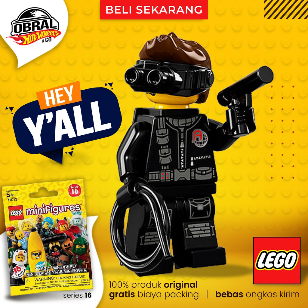 Jual Lego Minifigures series 16 - Spy | Shopee Indonesia