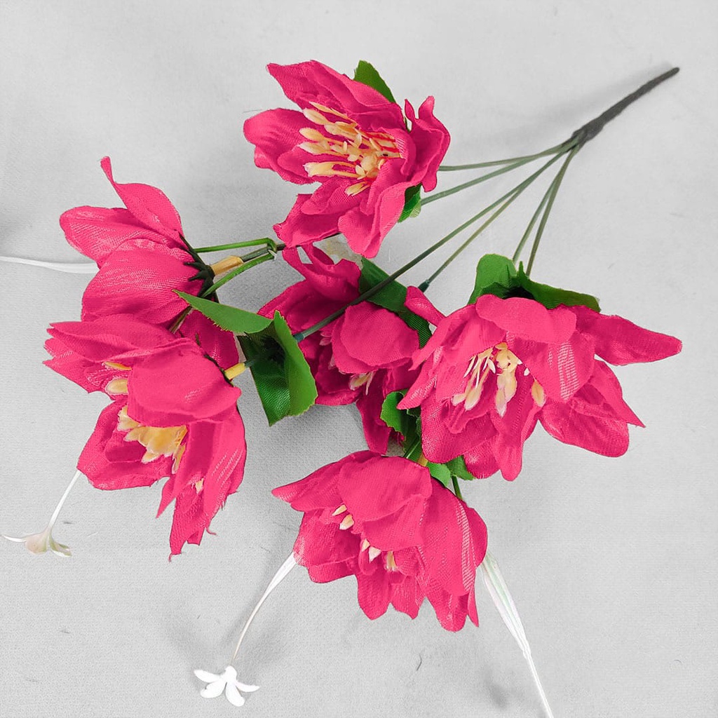 Jual Bunga Aster Mangkok Cabang 6 Bunga Kain Hias - Artificial Buatan ...