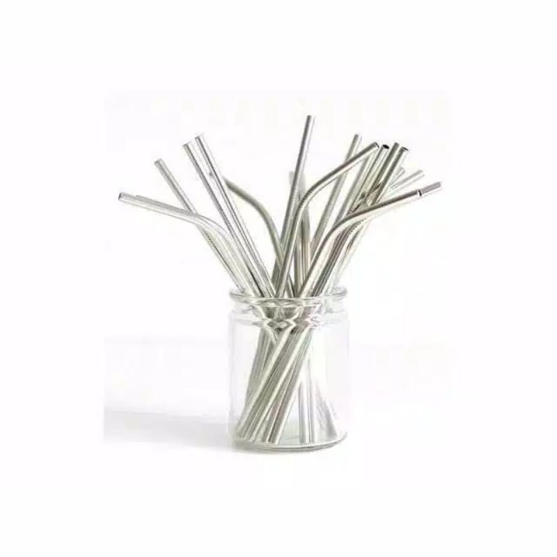 Jual SEDOTAN STAINLESS STRAW SEDOTAN LURUS BENGKOK BESI STAINLESS ANTI ...