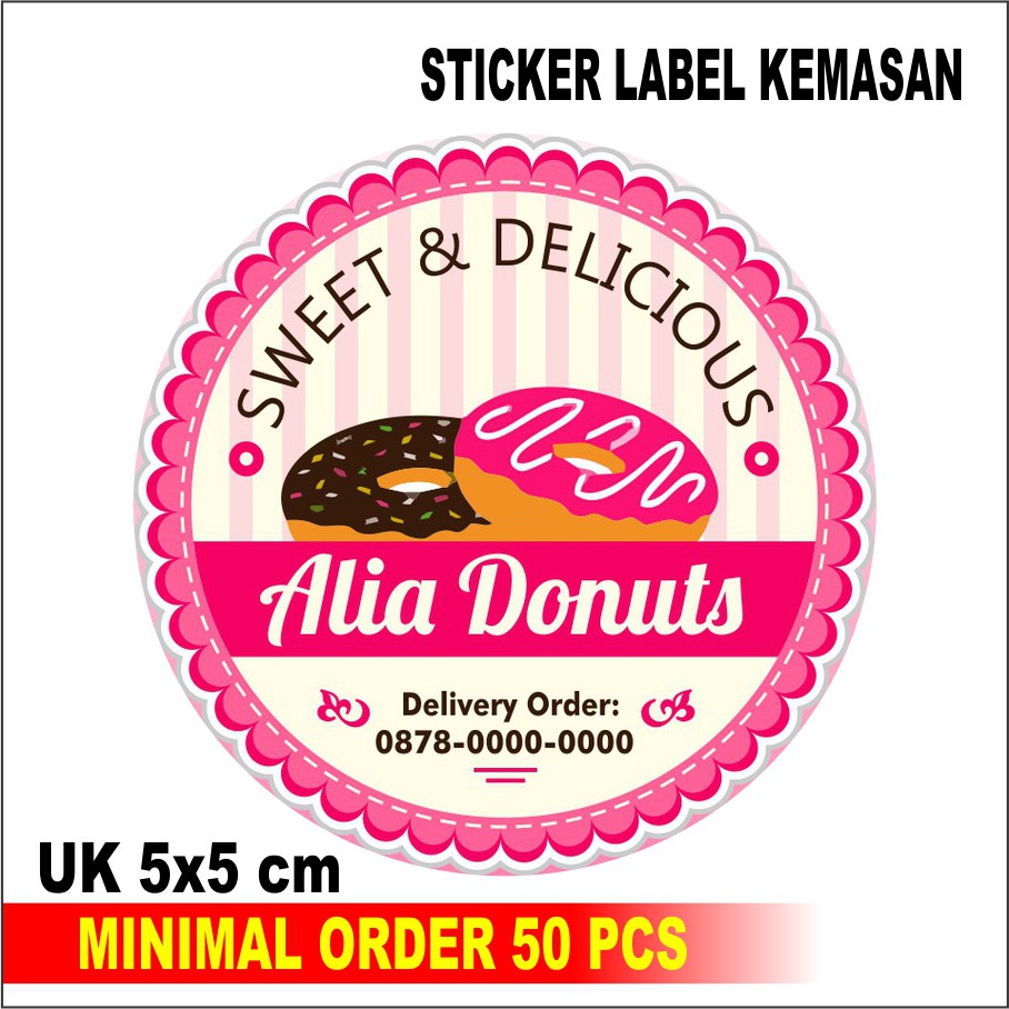 Jual Stiker Label Kemasan Kue- Sticker lebel makanan dll | Shopee Indonesia