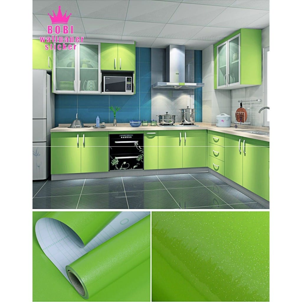 Jual DEKORASI STIKER DAPUR GLOSSY PERLENGKAPAN DAPUR WALLPAPER KITCHEN ...