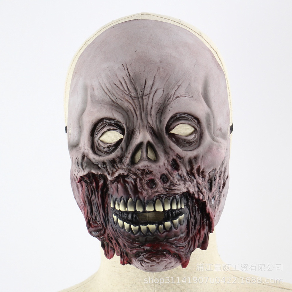 Jual Mulut Busuk Zombie Tengkorak Masker Halloween Lateks Topeng Rumah ...