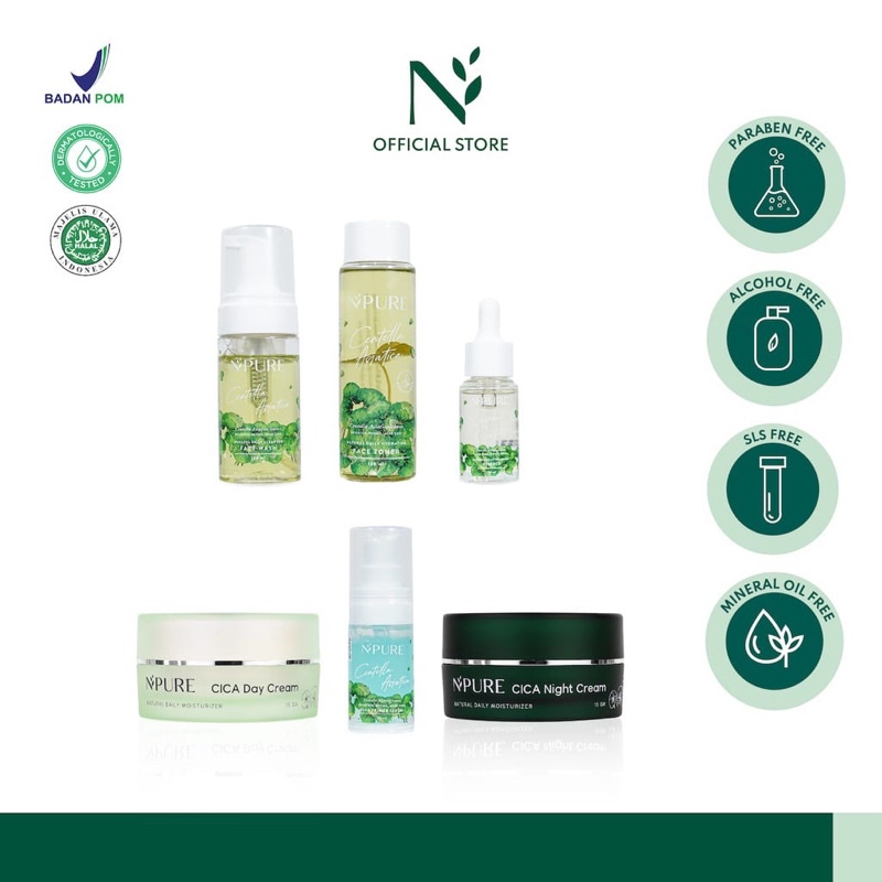 Jual NPURE | N’PURE All Varian Face Toner Centella Asiatica (cica ...