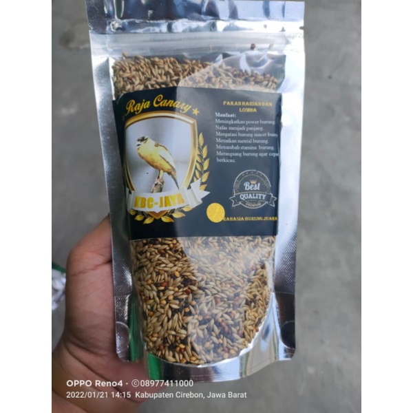 Jual PAKAN BURUNG RAJA KENARI CANARY 250GRAM ORIGINAL BELI BANYAK ...