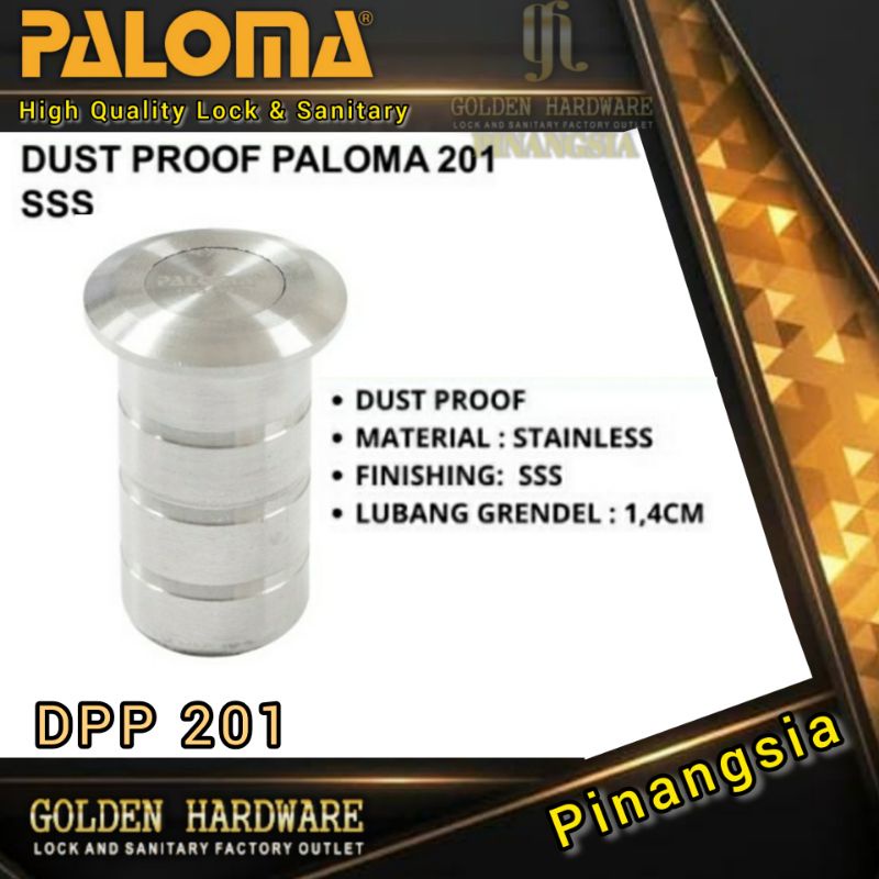 Jual Lubang Grendel Tanam Paloma Stainless Steel Dust Proof DPP 201 ...