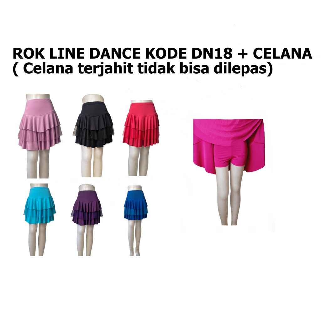 Jual ROK LINE DANCE KODE DN18 ( INCLUDE CELANA) | Shopee Indonesia