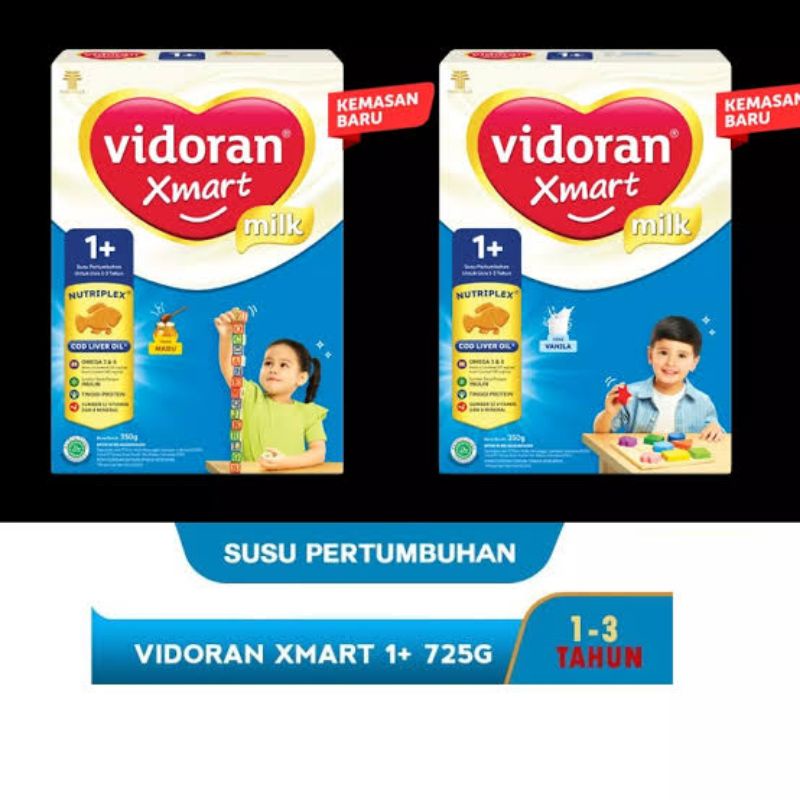Jual Susu Formula Vidoran Xsmart 1+ 725g | Shopee Indonesia