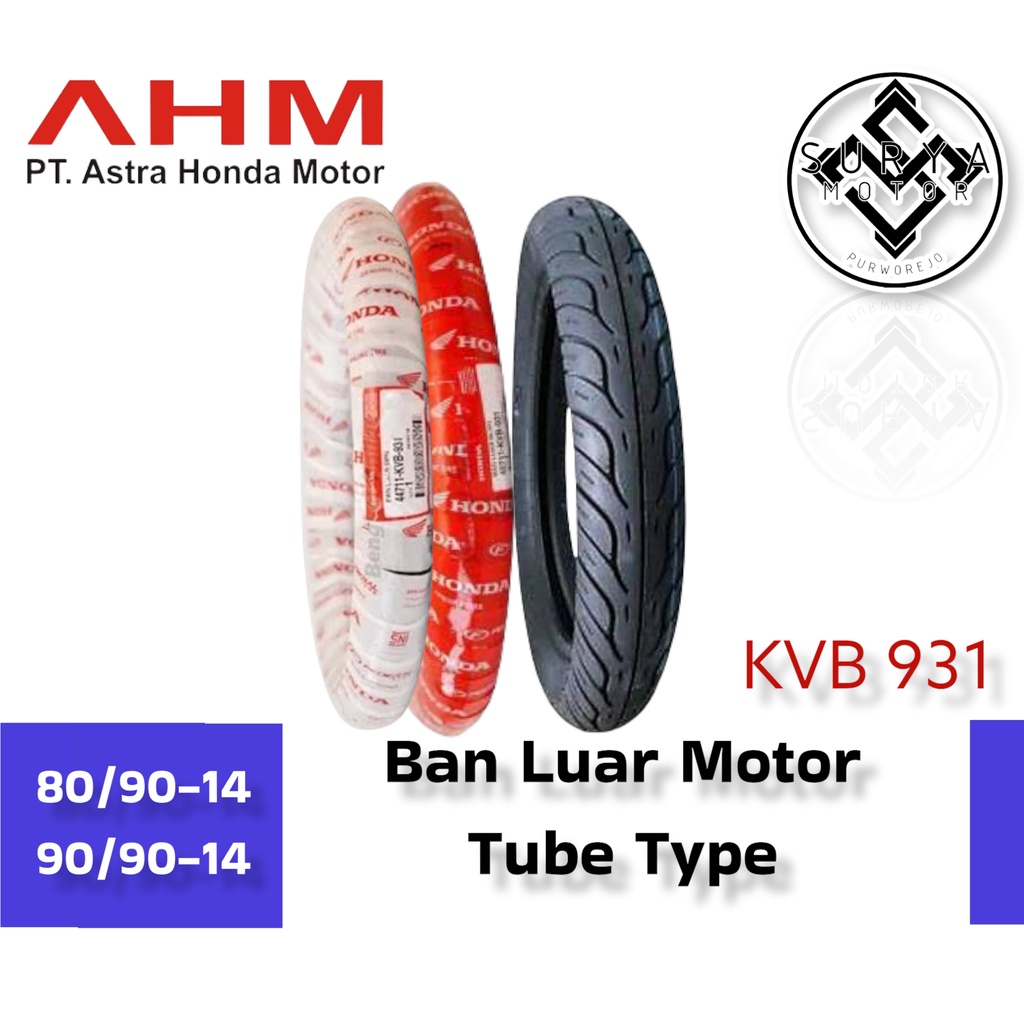 Jual Ban Motor Ring 14 AHM TUBETYPE KVB 391 (80/90-14, 90/90-14) | Shopee Indonesia