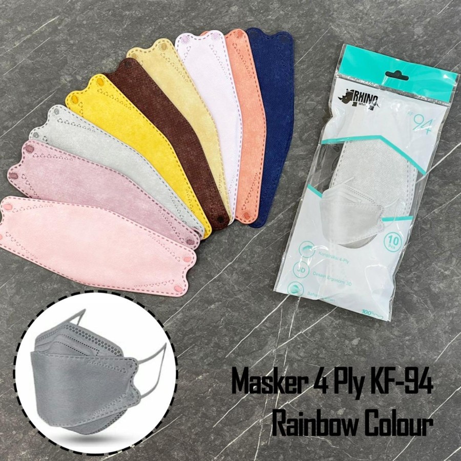 Jual MASKER 4 PLY KF 94 RAINBOW MASKER KF 94 KOREA PREMIUM WARNA WARNI ...