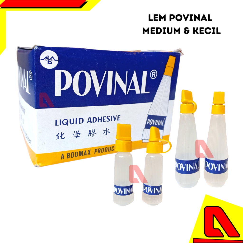 Jual LEM KERTAS POVINAL MEDIUM KECIL ECER MURAH | Shopee Indonesia