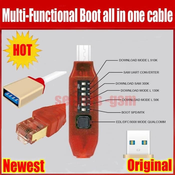Jual Kabel Boot Universal RJ45 GSM-Sources Multi Function Boot All in ...