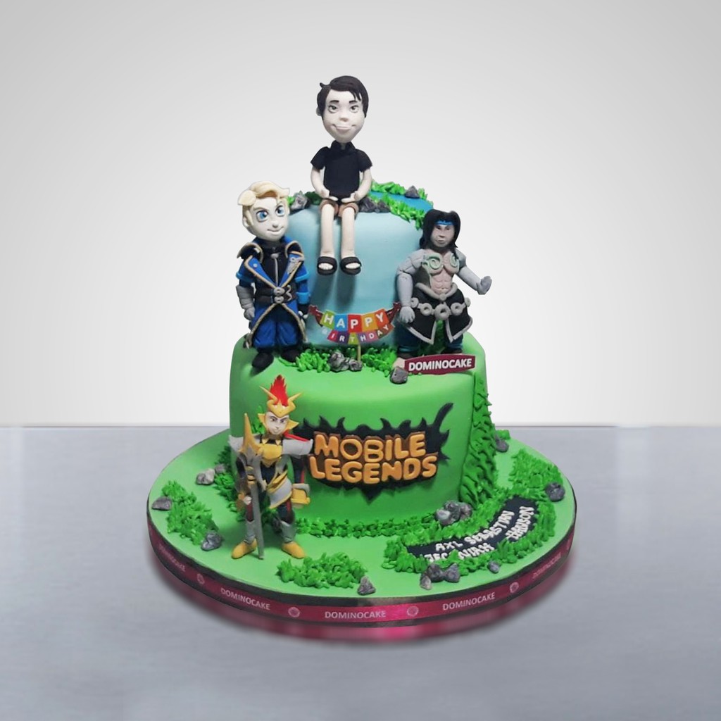Jual Kue ulang tahun / kue ulang tahun tema MOBILE LEGEND / FONDANT ...
