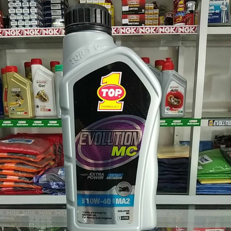 Jual Oli Motor TOP 1 Evolution MC 10W-40,1L | Shopee Indonesia
