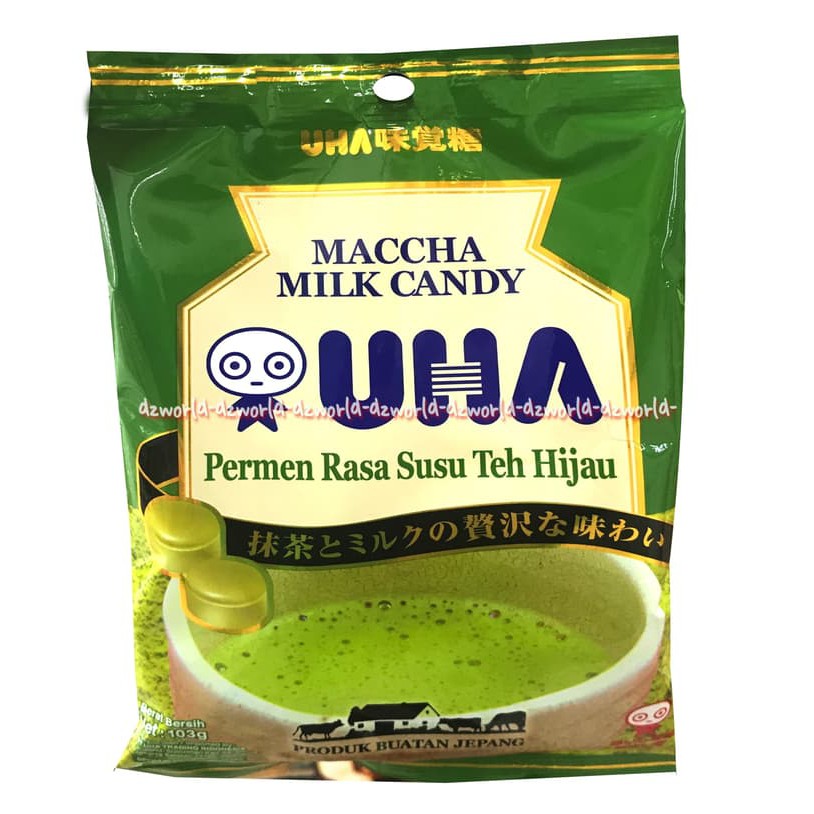 Jual Uha Macha Milk Candy Permen Rasa Susu Teh Hijau Makanan Manis 103g ...