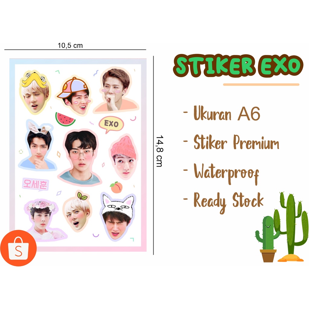 Jual STIKER KPOP EXO ( no cutting ) | Shopee Indonesia