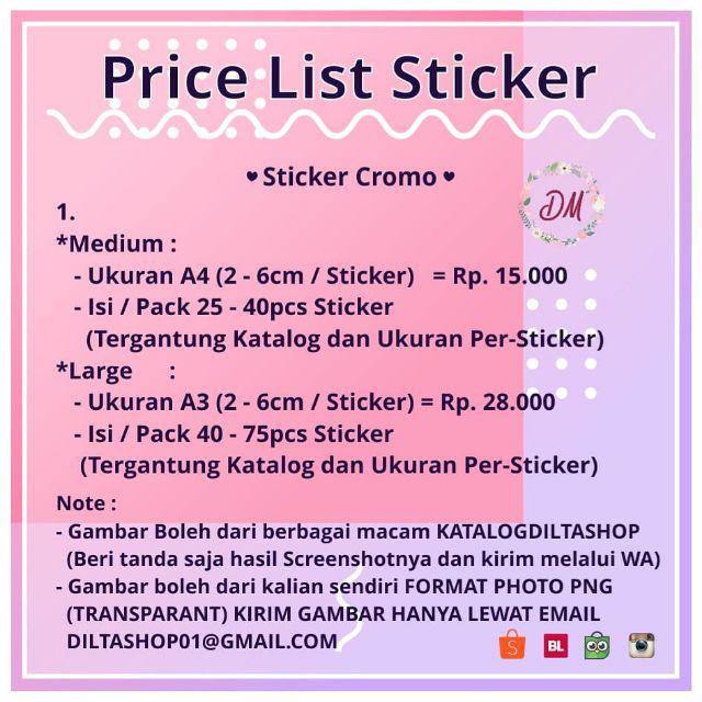 Jual Sticker Print and Cut BAHAN CROMO Murah (Cutting Menggunakan Mesin ...
