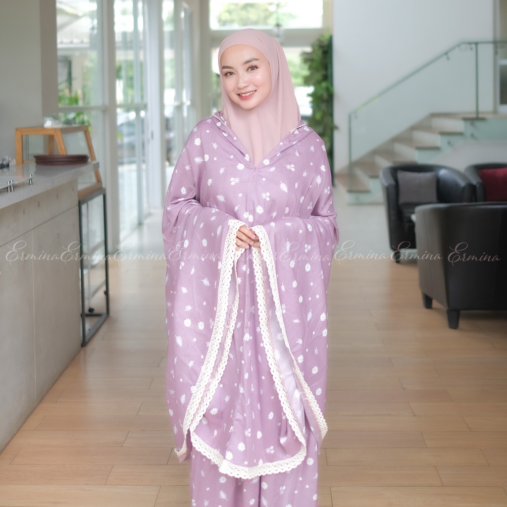 Jual Mukena 2in1 Ermina Motif Emily Series Rayon Premium Jumbo | Shopee ...