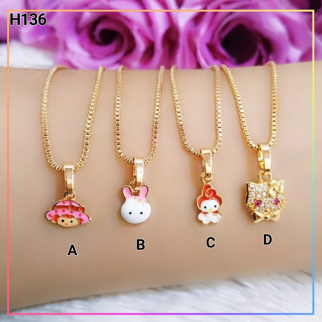 Jual Kalung xuping kalung anak karakter lucu lucu H136 perhiasan lapis ...