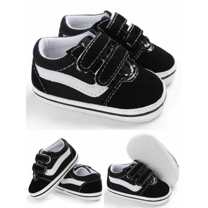 Jual Sepatu Bayi Laki-Laki Prewalker Shoes Import List Putih Prepet ...
