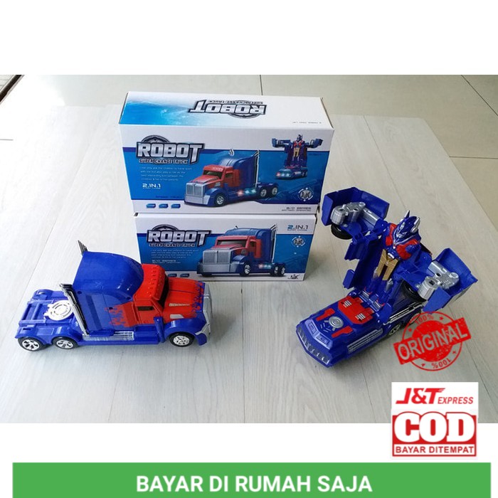 Jual Mobil ROBOT TRANSFORM TRUCK BERUBAH JADI ROBOT | Shopee Indonesia