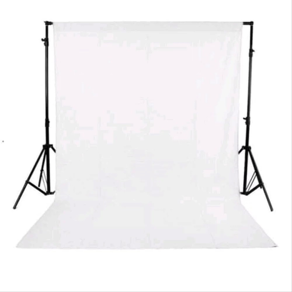 Jual Kain Background Studio Foto Putih Polos 3 X 2.5 Meter | Shopee ...