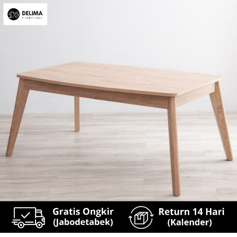 Jual Extendable Table Meja Makan Meja yang dapat dipanjangkan | Shopee ...